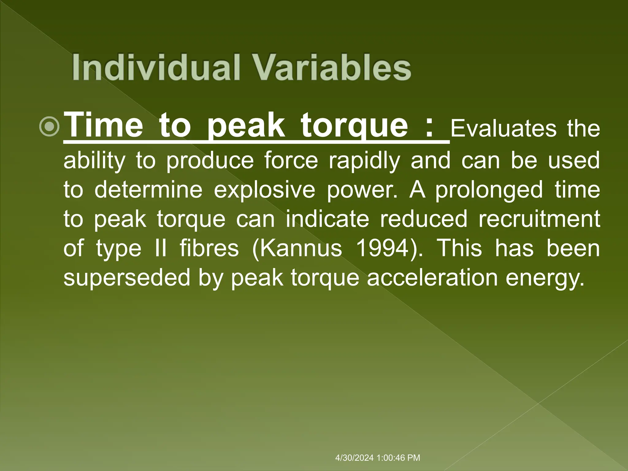 Isokinetic techniques - type of exercise | PPTX