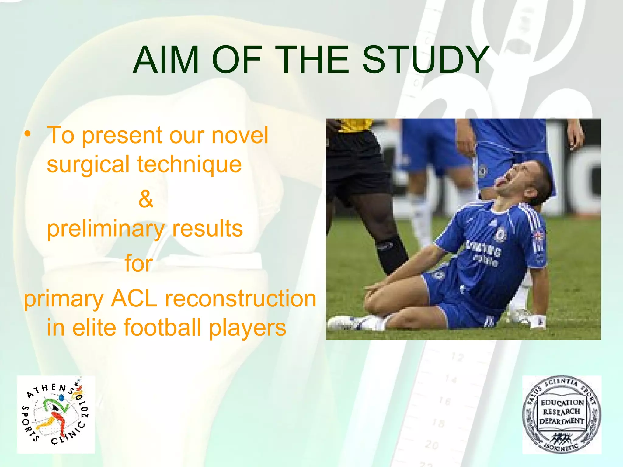 ACL Reconstruction using JewelAcl graft | PPT