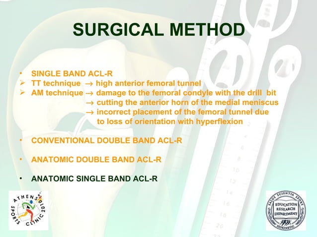 ACL Reconstruction using JewelAcl graft | PPT | Death, Injury, or ...
