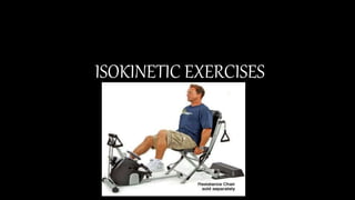 Isokinetic exercise store