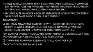 Isokinetic exercises | PPTX