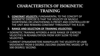Isokinetic exercises | PPTX