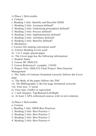 ISOL532 Final Project AssignmentProject AssignmentThis pr.docx