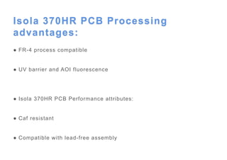 Isola 370 hr pcb | PDF