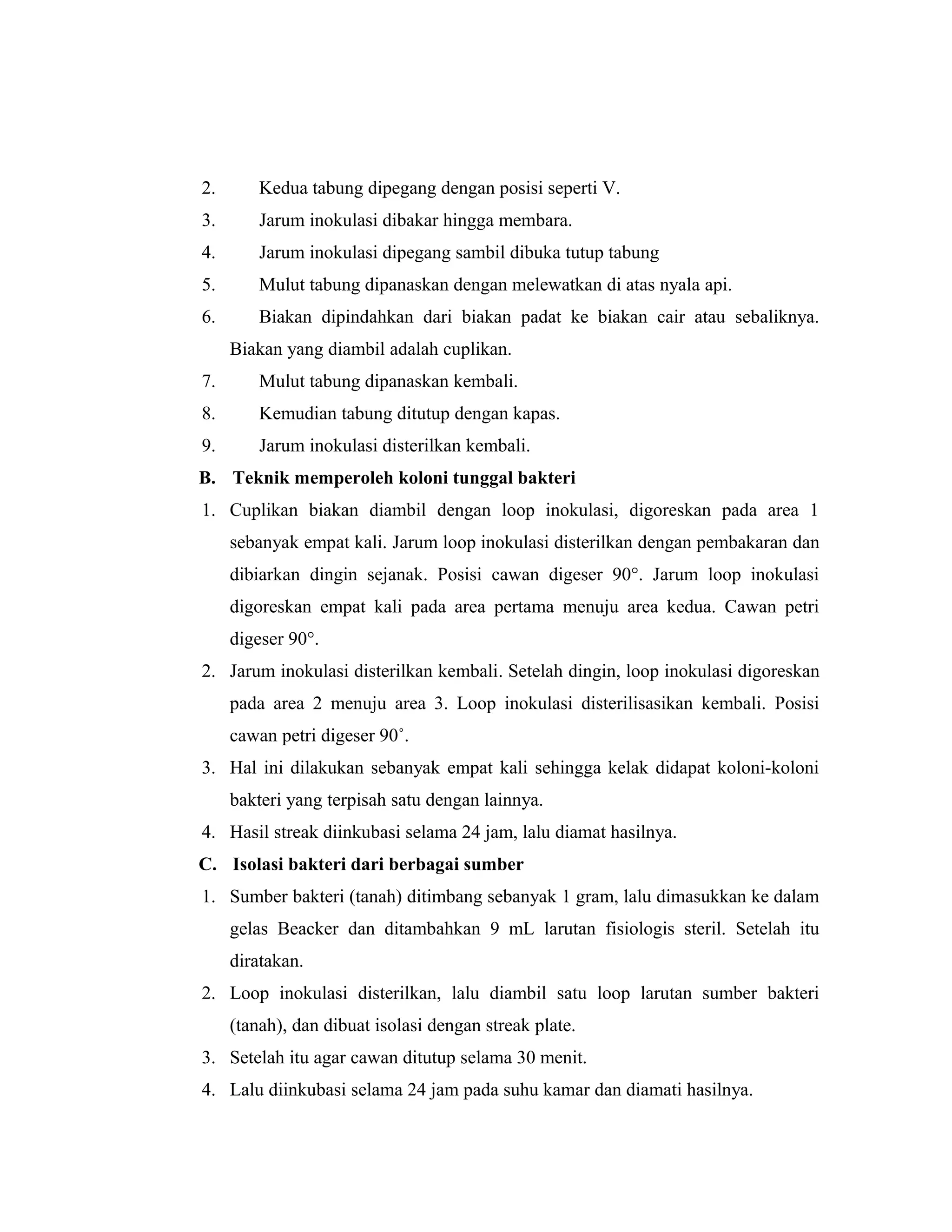 Isolasi dan morfologi koloni bakteri | DOC