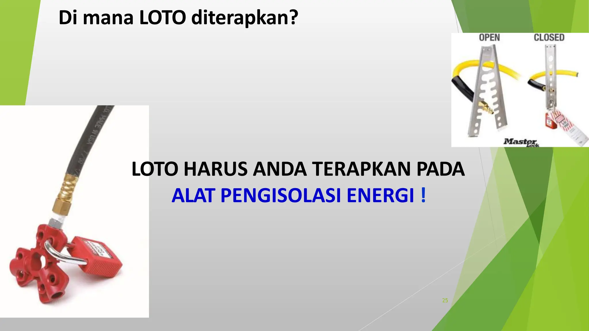 Isolasi Energi Lock Out Tag Out Safety Process | PPTX