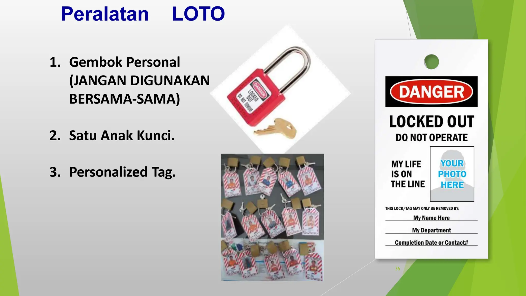 Isolasi Energi Lock Out Tag Out Safety Process | PPTX