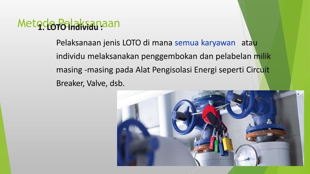 Isolasi Energi Lock Out Tag Out Safety Process | PPT