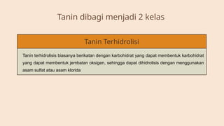 Isolasi Tanin Daun Teh (Isolasi Daun Teh Tanin) | PPTX