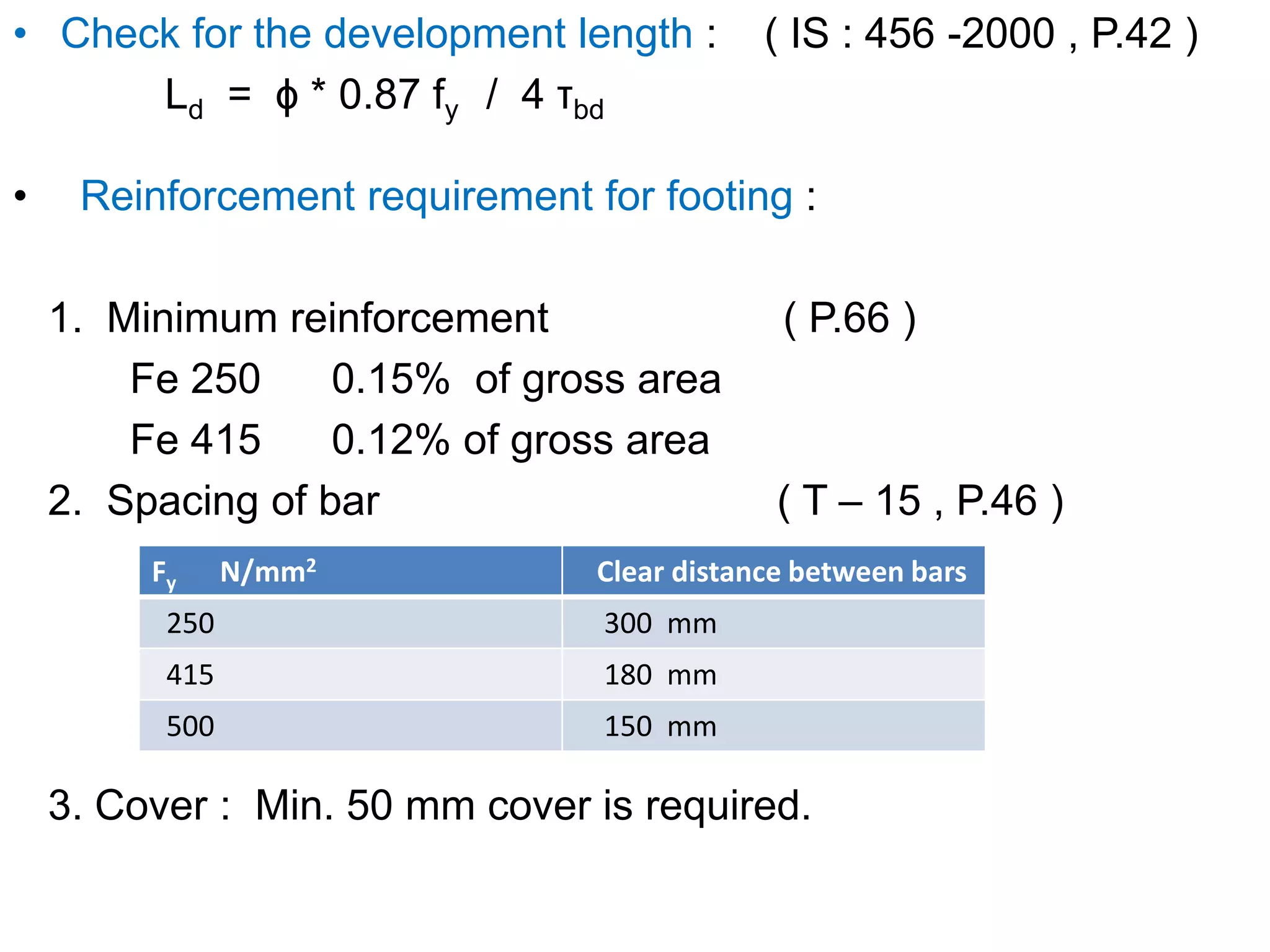 Isolated column footing | PPTX