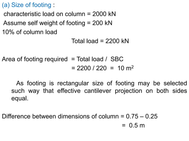 Isolated column footing | PPTX