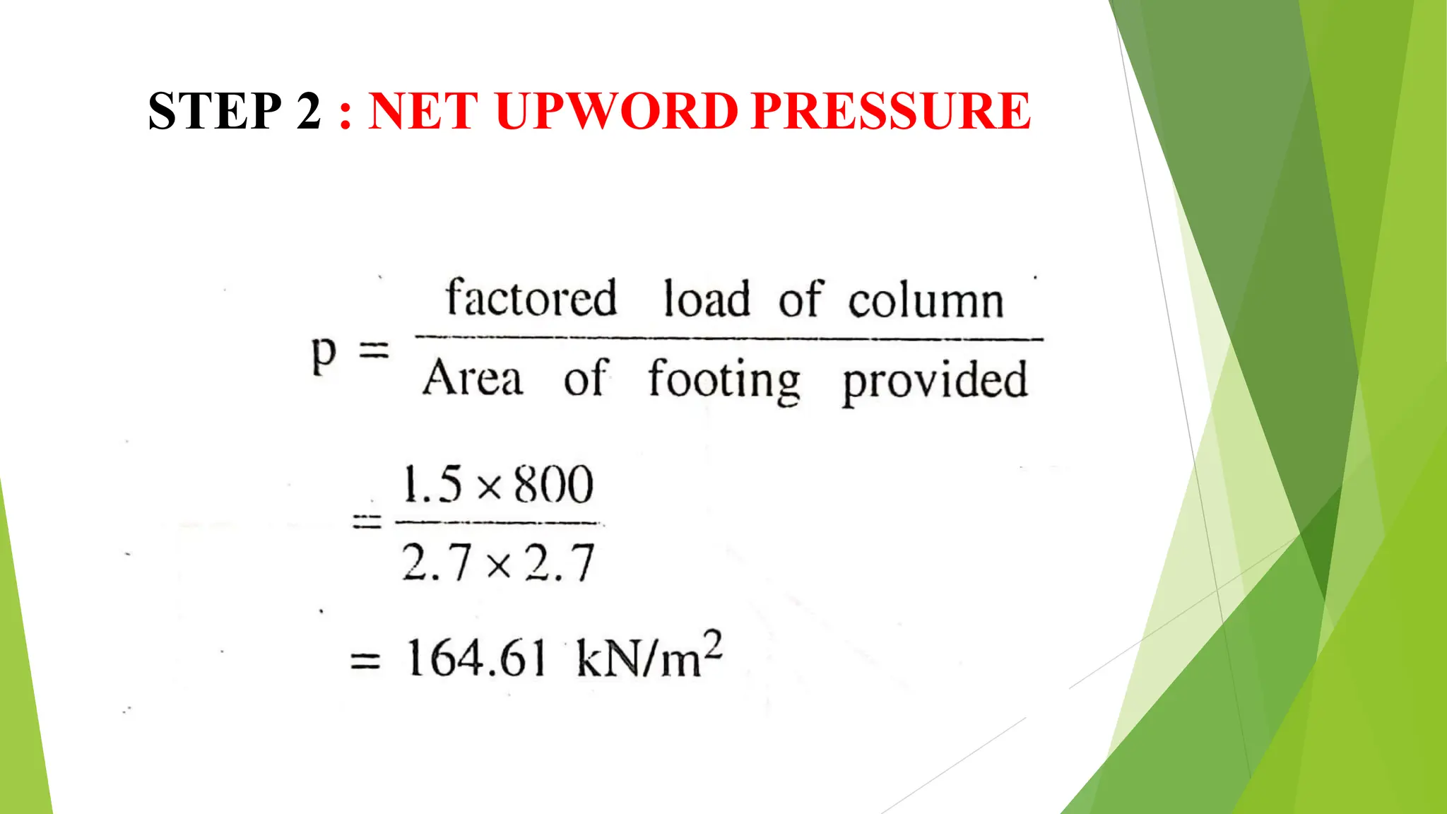 Isolated Column Pad Footing RCC Design WS | PDF