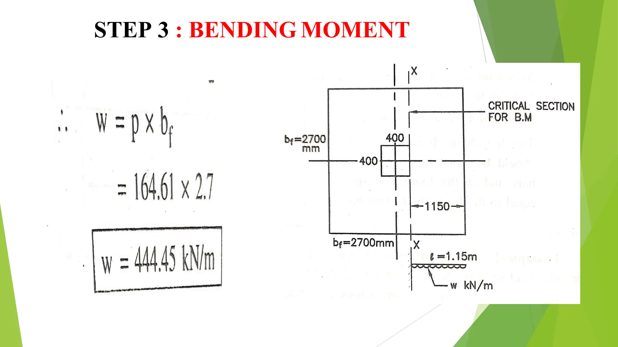 Isolated Column Pad Footing RCC Design WS | PDF