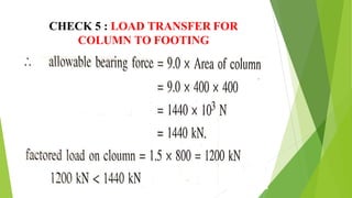 Isolated Column Pad Footing RCC Design WS | PDF | Civil Engineering ...