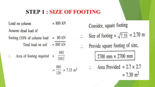 Isolated Column Pad Footing RCC Design WS | PDF | Civil Engineering ...