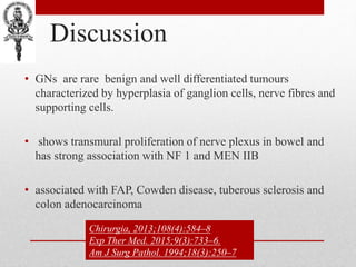 Isolated intestinal ganglioneuromatosis | PPT