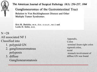 Isolated intestinal ganglioneuromatosis | PPTX | Digestive Disorders ...