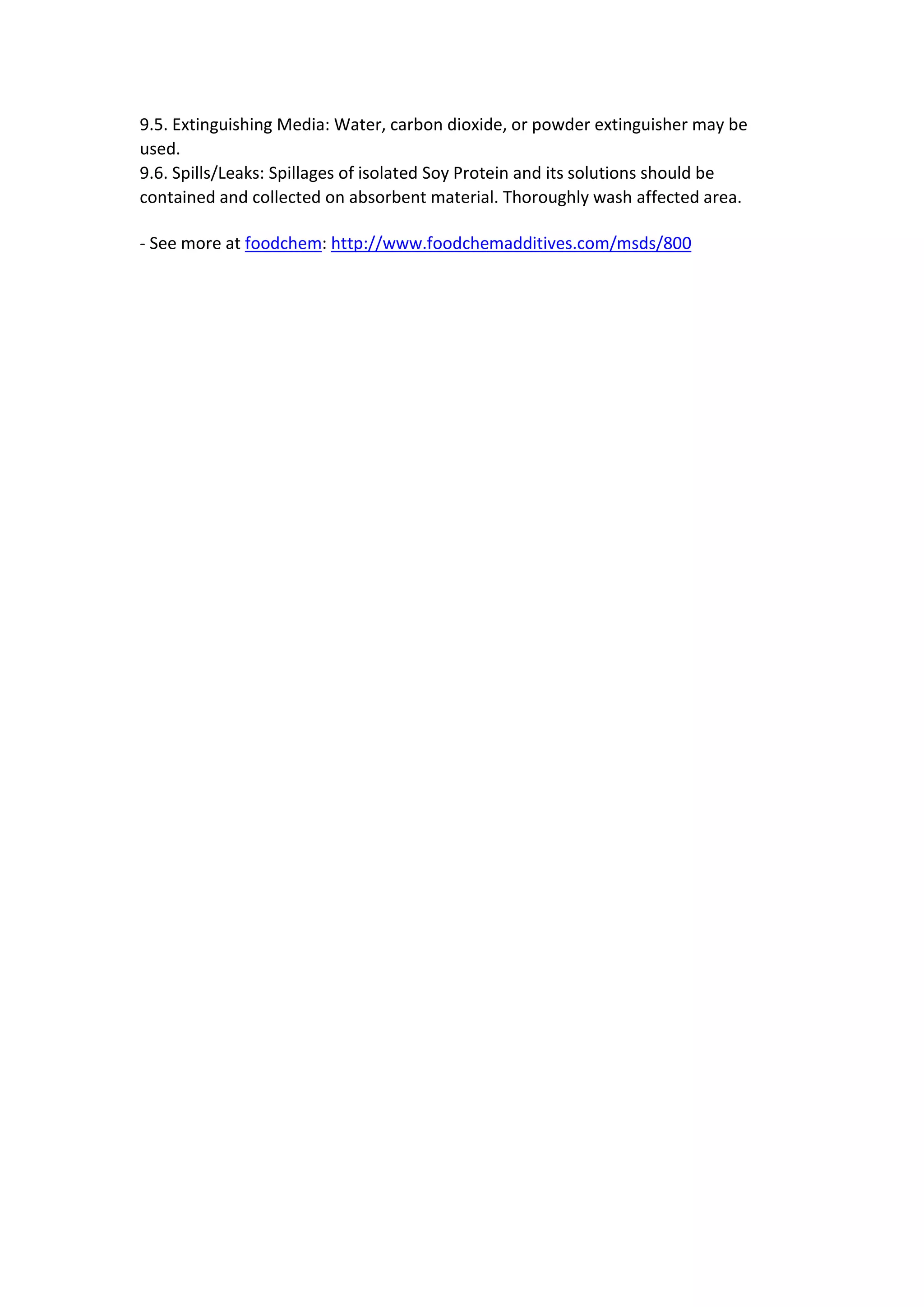 Isolated soy protein msds | PDF
