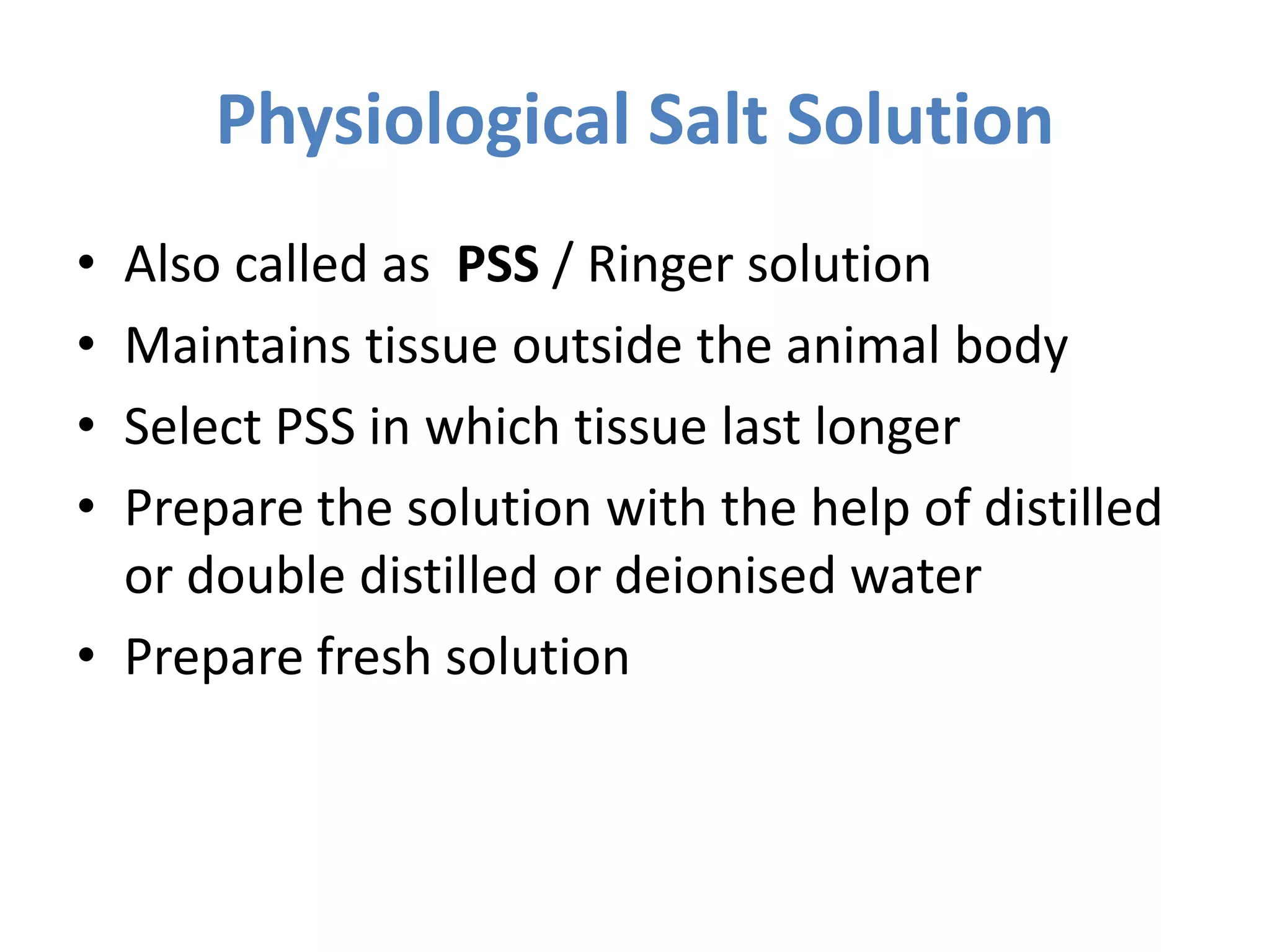 Isolated tissue preparation | PPTX