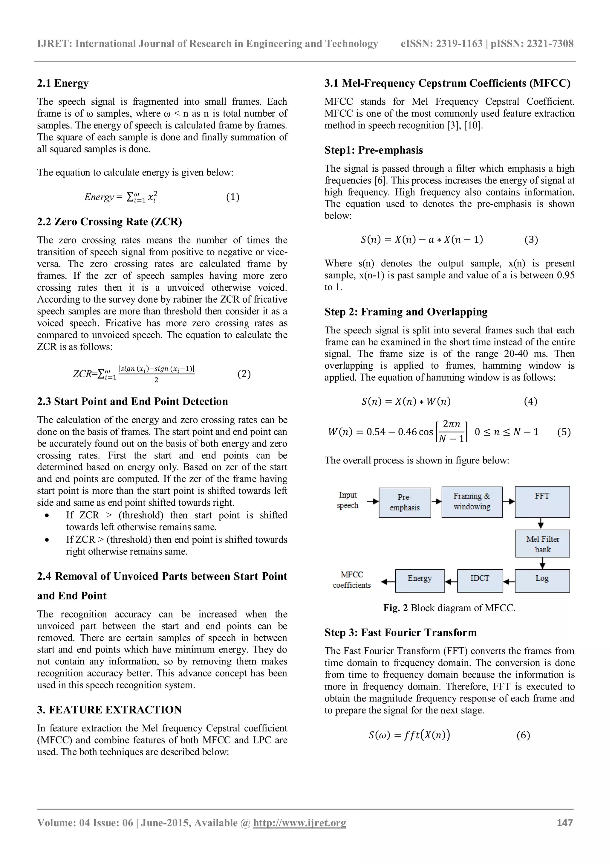 Isolated Words Recognition Using Mfcc Lpc And Neural Network Pdf
