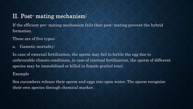 Isolating mechanism and speciation in time 1 | PPTX