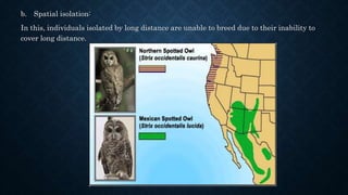 Isolating mechanism and speciation in time 1 | PPTX