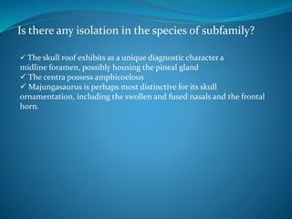 geographical isolation: a case study on rajasaurus | PPTX