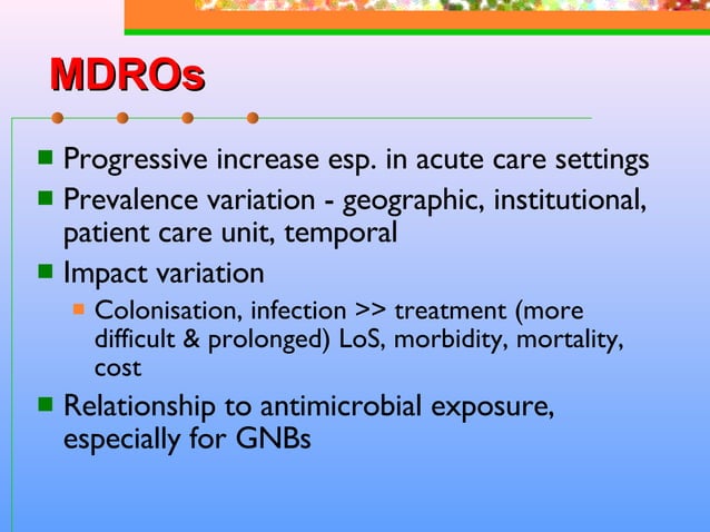 Isolation Precautions for MDROs | PPT | Infectious Diseases | Diseases ...