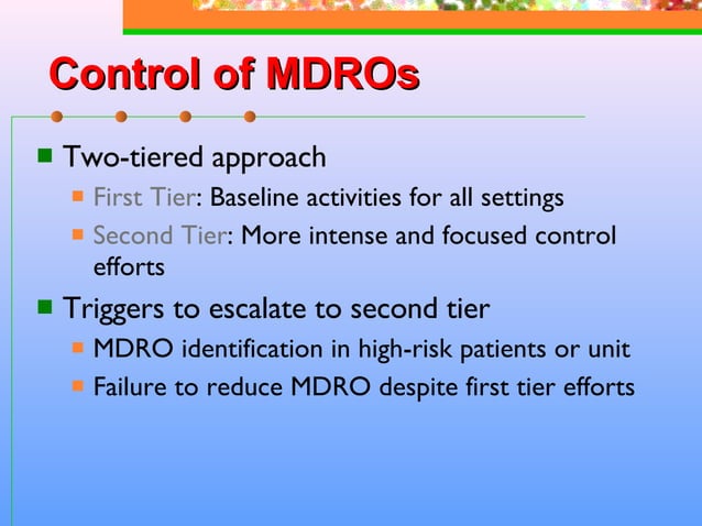 Isolation Precautions for MDROs | PPT | Infectious Diseases | Diseases ...