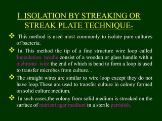 Isolation and characterization of microbes | PPTX