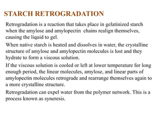 Isolation and gel formation of polysacchrides and strach | PPTX
