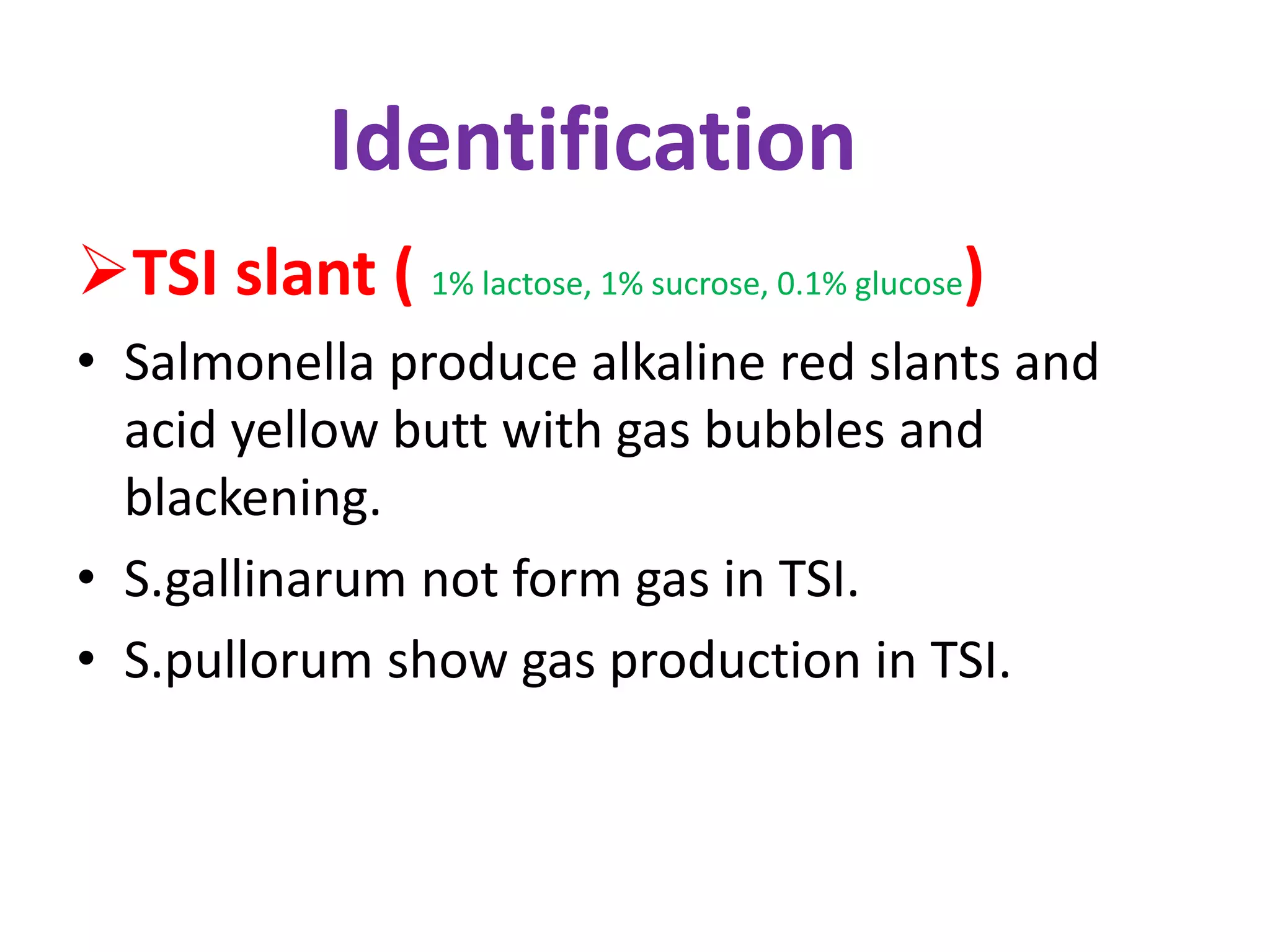 Isolation and identification of salmonella &e.coli