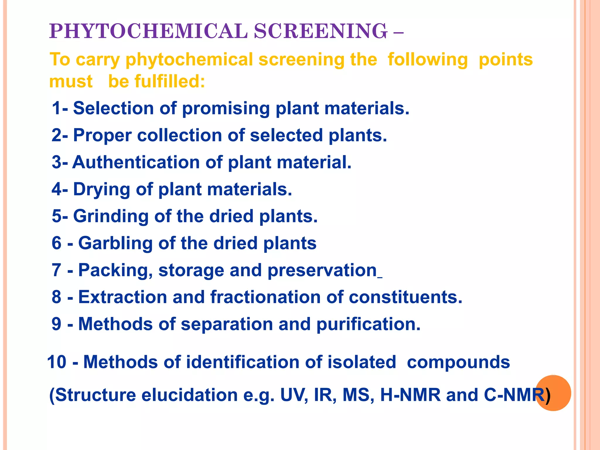 Isolation and purification of natural products by Dr.U.Srinivasa ...