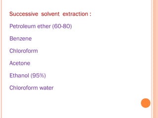Isolation and purification of natural products by Dr.U.Srinivasa ...