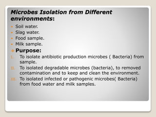 isolation and screening of microbes from different environment.pptx