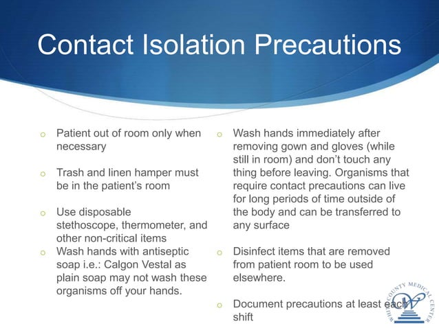 Isolation and standard precautions