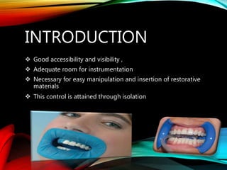 Isolation in Dentistry | PPTX