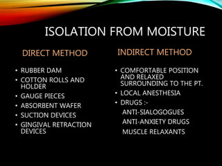 Isolation in Dentistry | PPTX