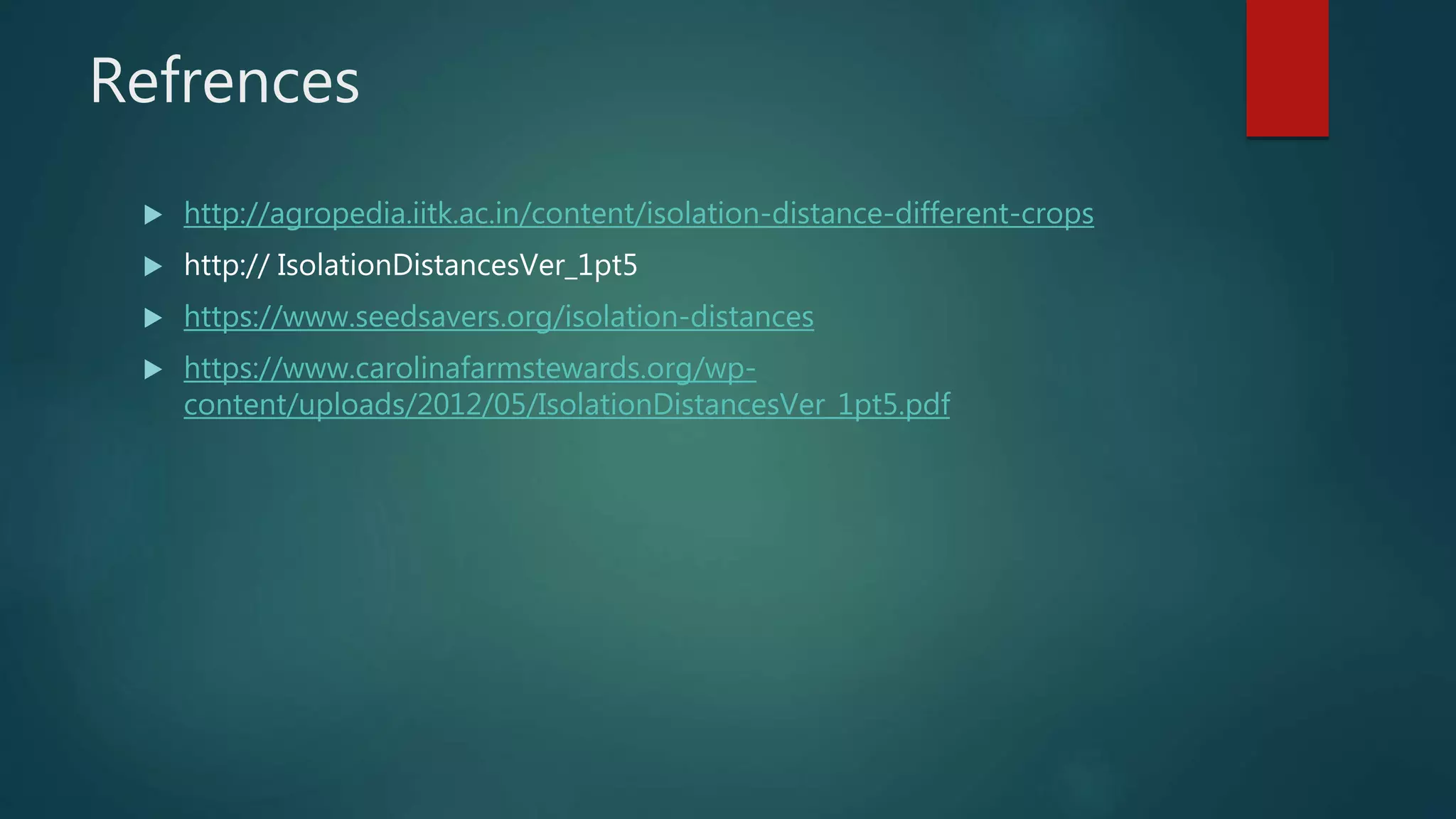 Isolation distance IN SEED PRODUCTION | PPTX