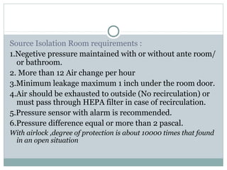 Isolation facility in Hospital | PPT