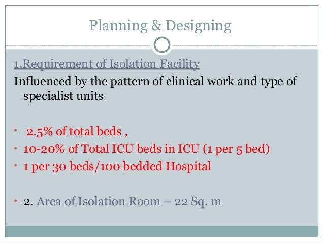 Isolation facility in Hospital