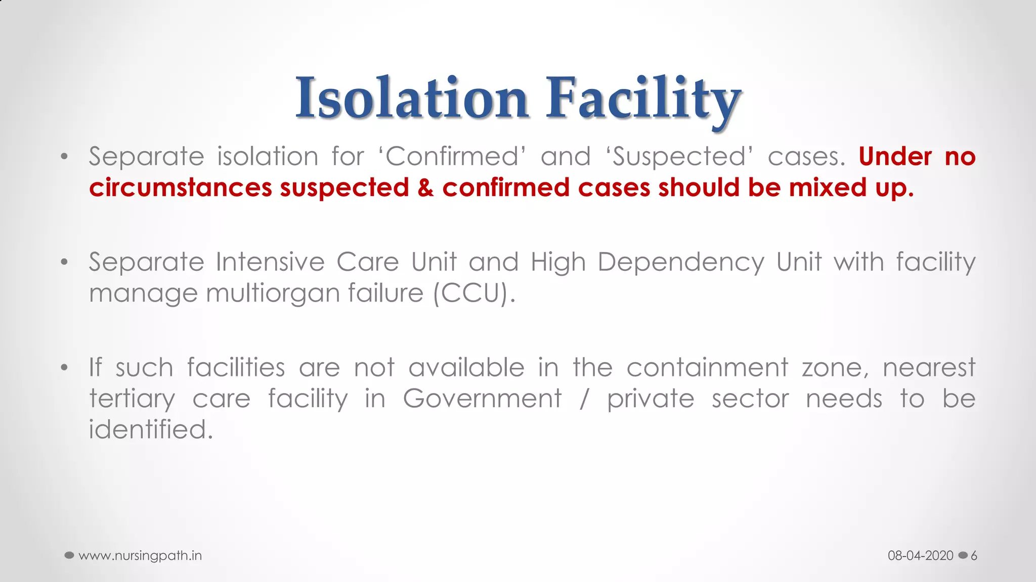 Isolation facility for covid-19 | PDF