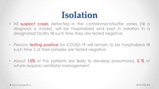 Isolation facility for covid-19 | PDF