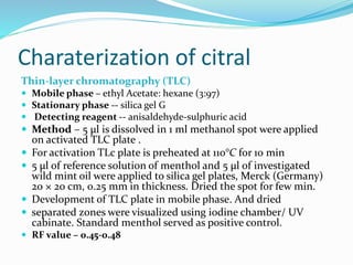 isolation , idenntification and analysis of terpenoids.pptx