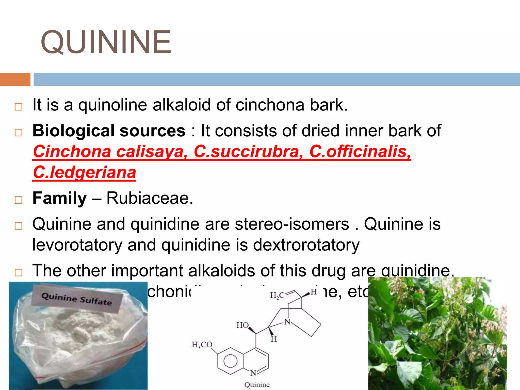 ISOLATION IDENTIFICATION of alkaloids atropine and quinine.pptx