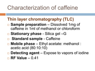ISOLATION IDENTIFICATION of alkloids reserpine & caffine.pptx