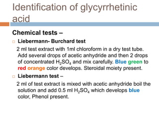 isolation & identification of glycosides.pptx | Chemistry | Science