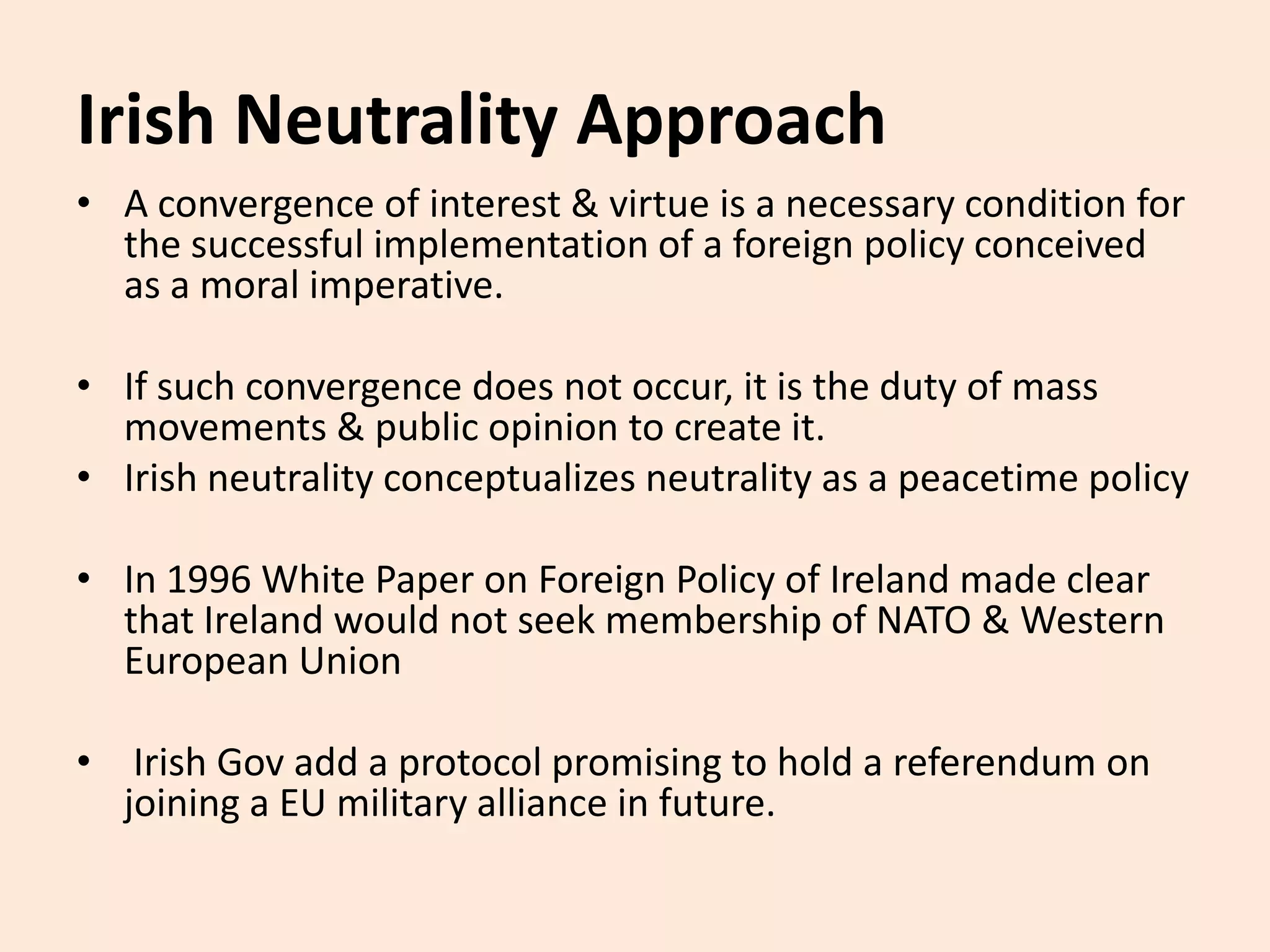 Isolationims and Neutrality | PPTX