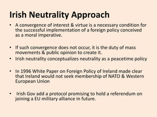 Isolationims and Neutrality | PPTX