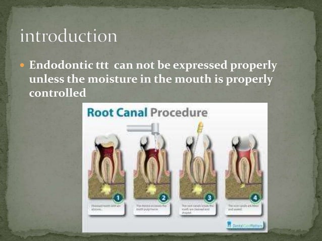 Isolation in endodontic | PPTX | Oral care | Personal Care